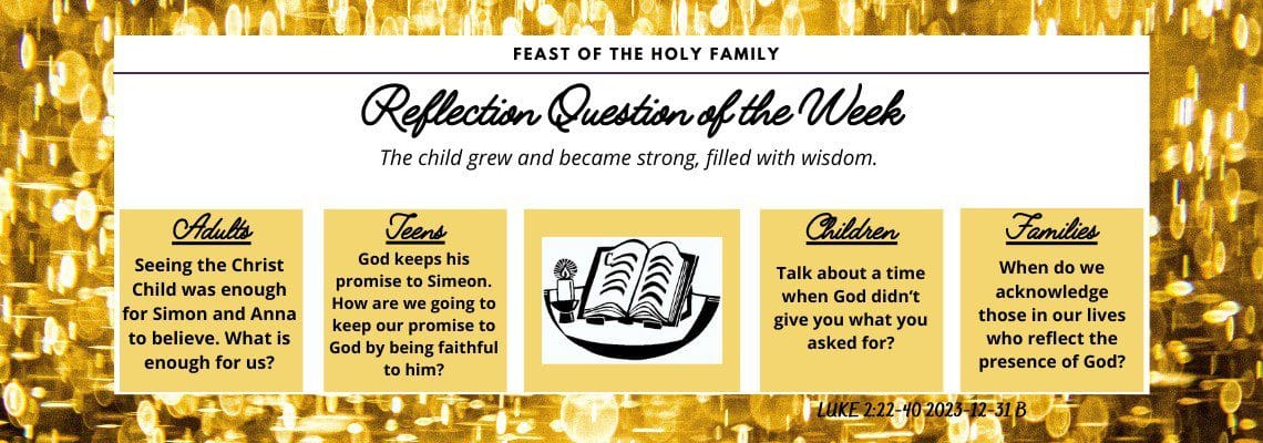 Reflection Question of the Week - Holy Family Church