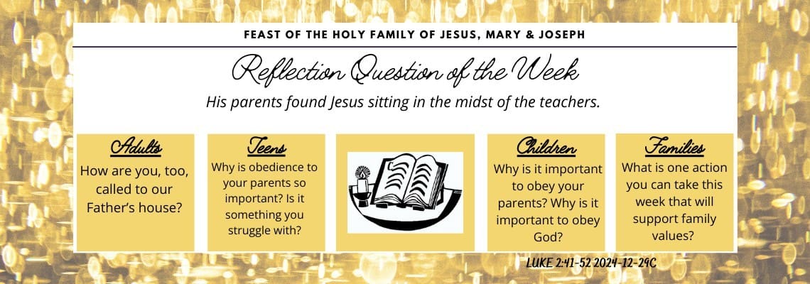 Reflection Question of the Week - Holy Family Church